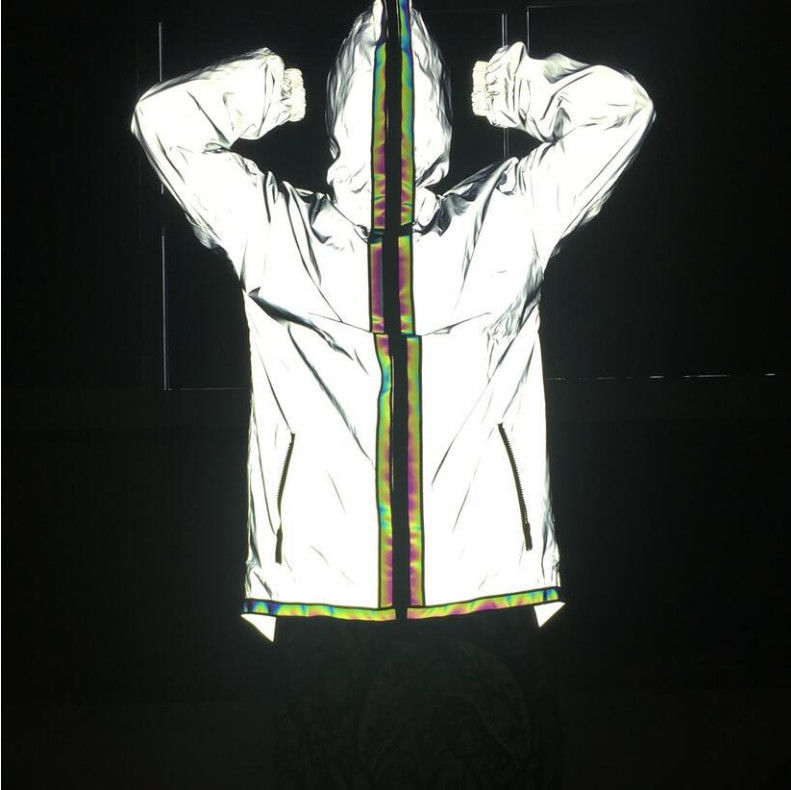 Custom Reflective Bomber Jacket - High Visibility Safety Windbreaker