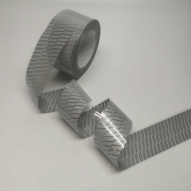 Silver Twill Stripes Reflective Heat Transfer Film Self Adhesive For ...