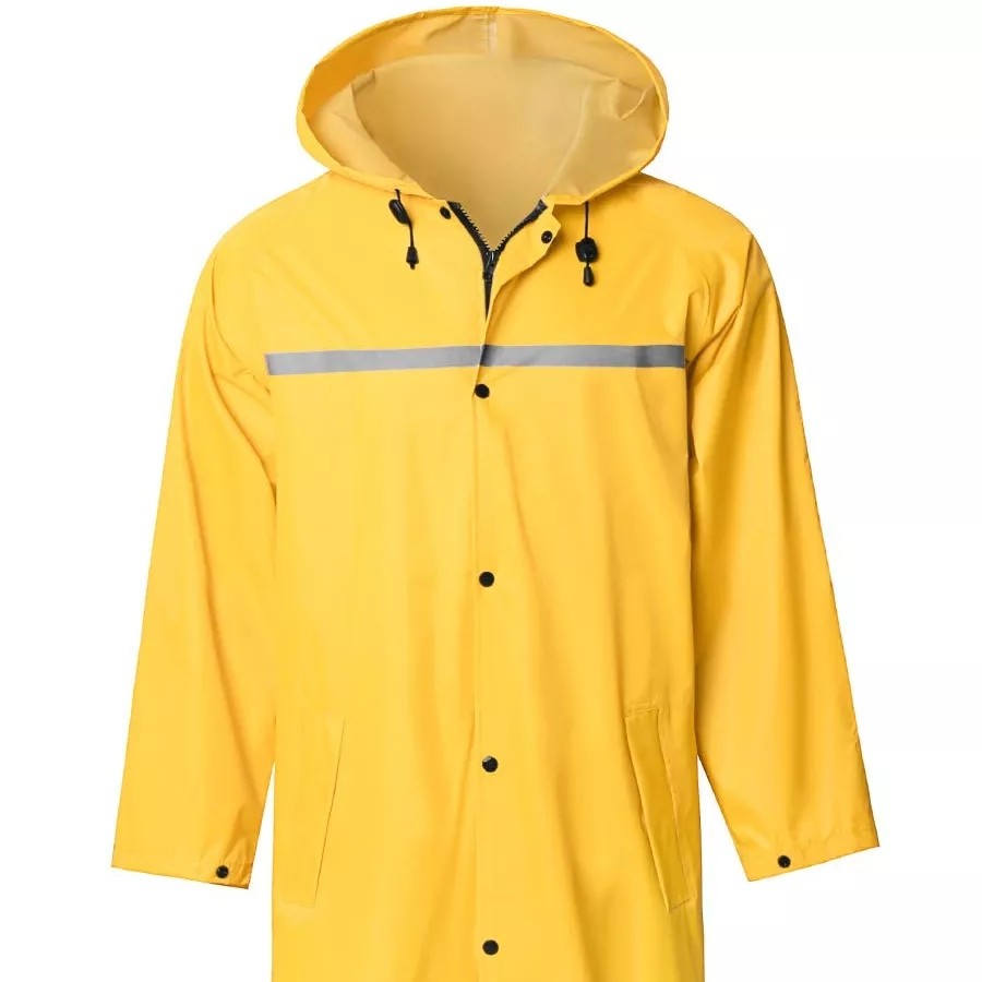 Ansi Police Mens Lightweight Reflective Rain Jacket With Hood Long ...
