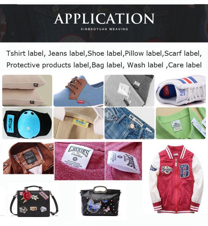 Name Custom Embroidered Clothing Baby Labels Cotton Tape Printed Custom ...